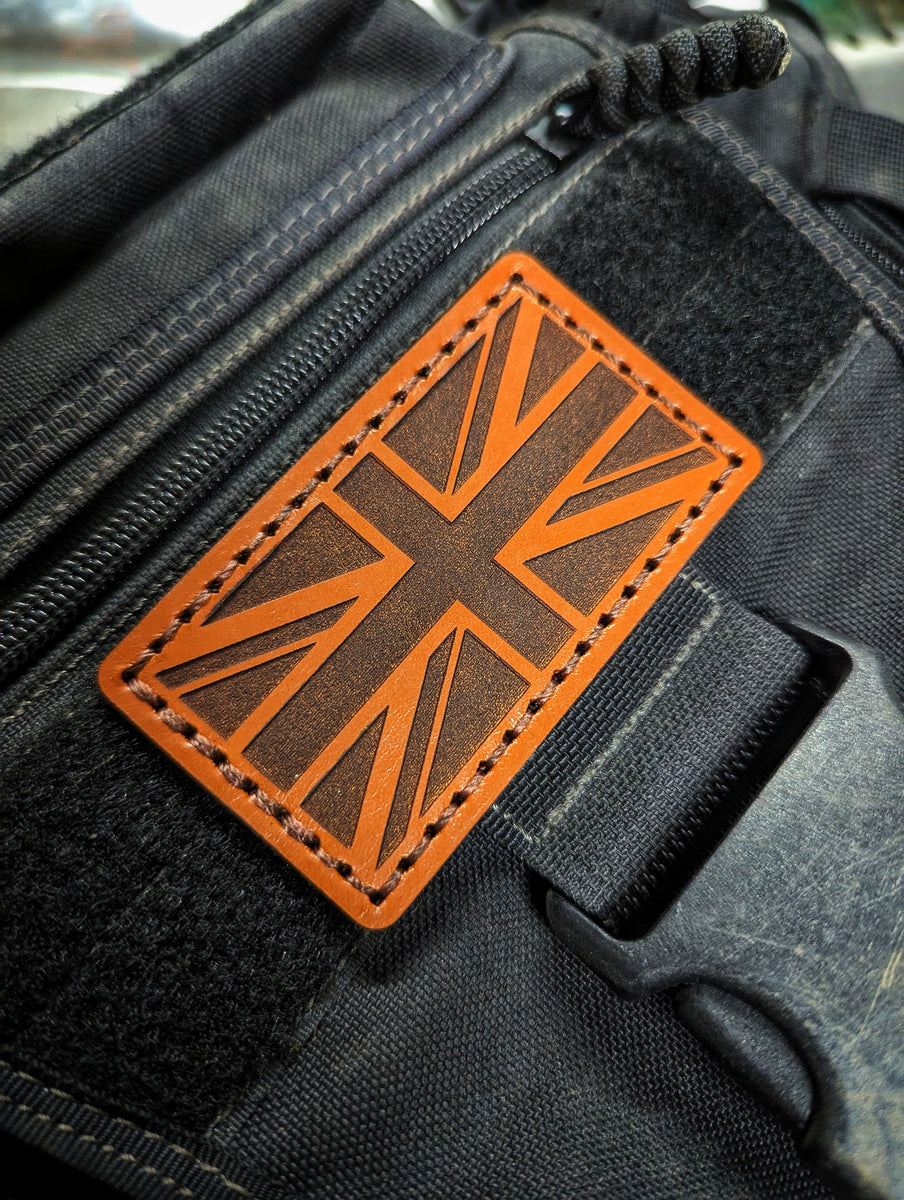 Union Jack leather patch – York Knife